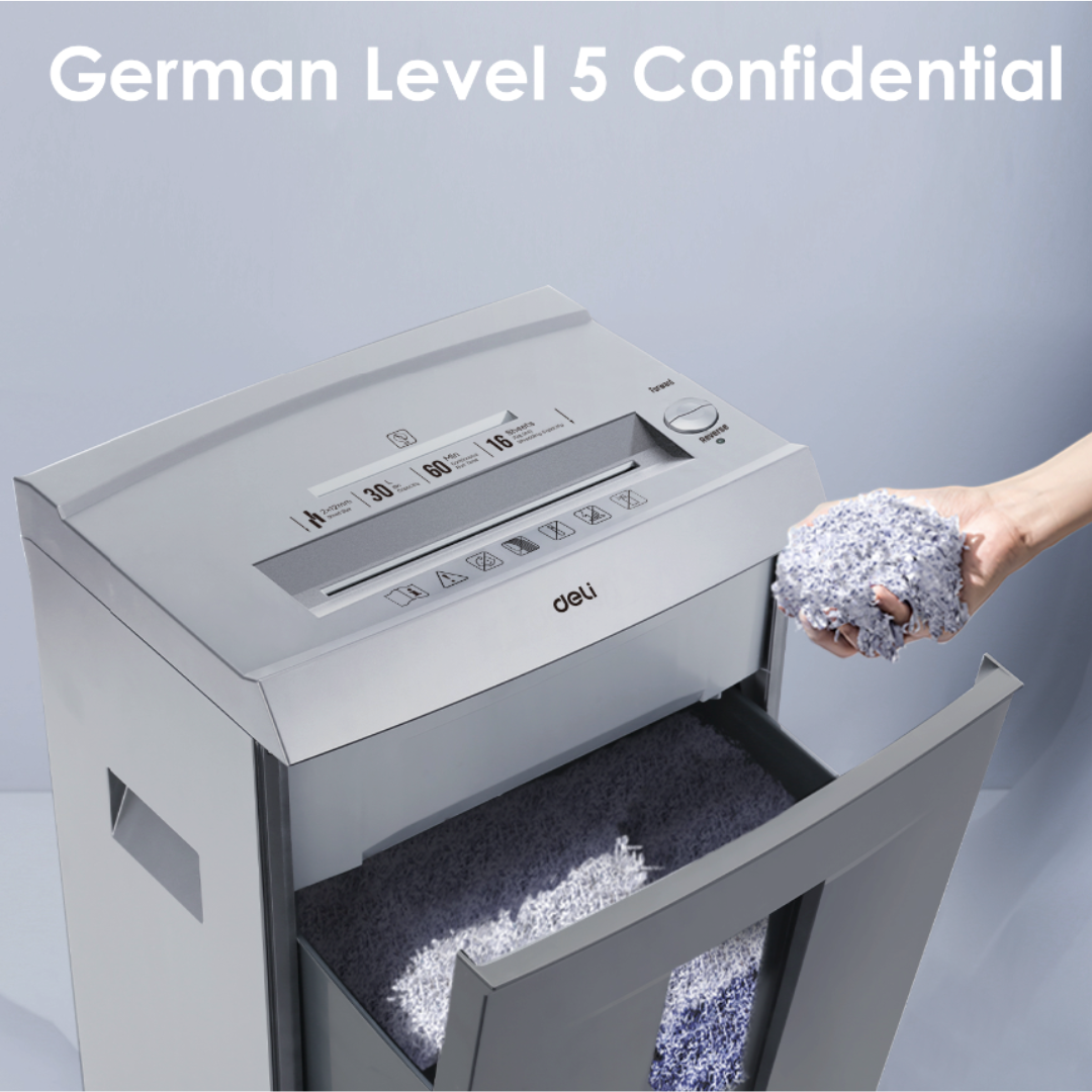 DELI T096 (16 sheets, 30L Micro Cut Heavy Duty Paper Shredder ...